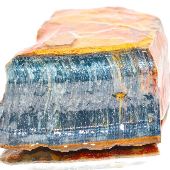 Accents | 7 Oz Rare Blue Tiger Hawk Eye Raw Rough Stone Crystal Natural ...